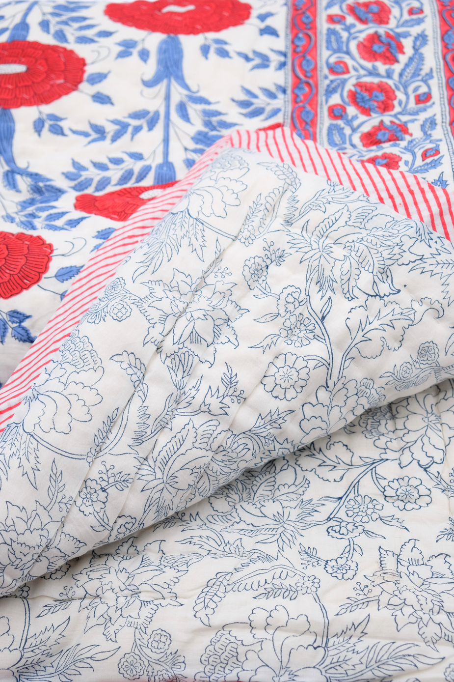 Araminta Block Print Reversible Cotton Quilt – Inner Child