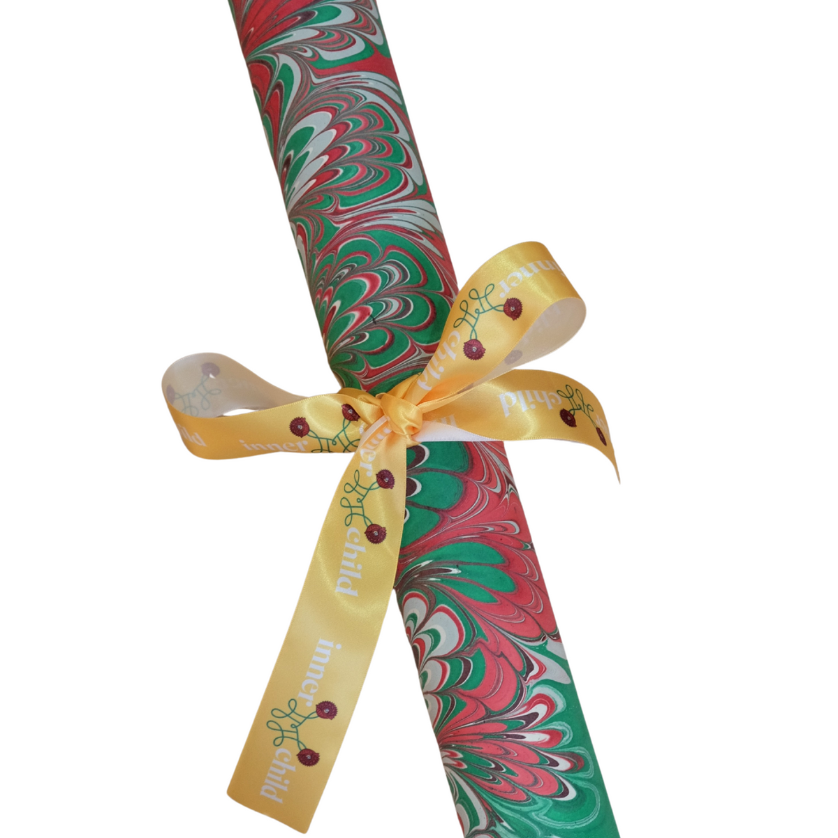 Hand Marbled Holiday Festive Gift Wrapping Paper Sheets – Inner Child