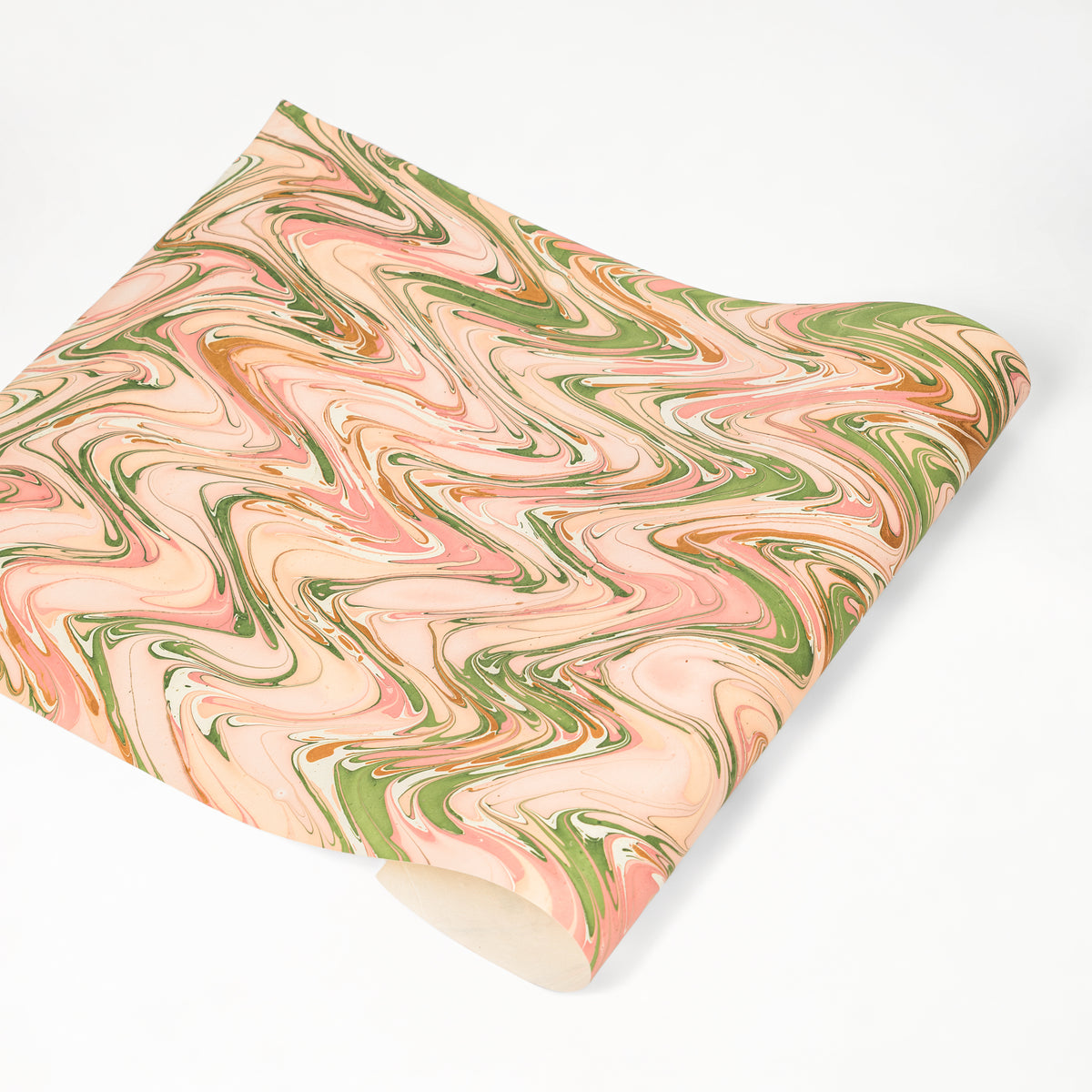 Hand Marbled Peony Bloom Gift Wrapping Paper Sheets – Inner Child