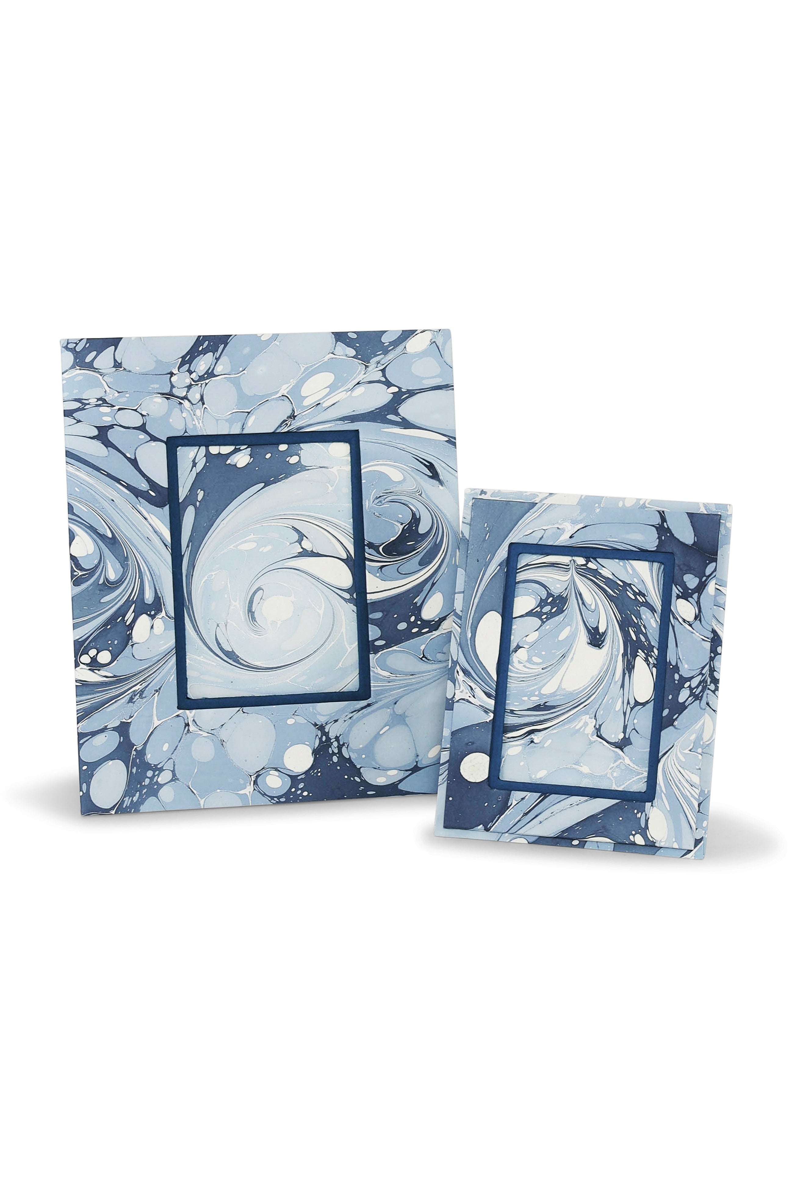 Hand-Marbled Picture Frame in Ocean Wave, 4x6 – Inner Child