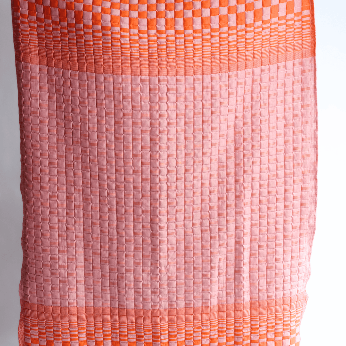 Bold Orange and Pink Reversible Sujani Quilt – Inner Child